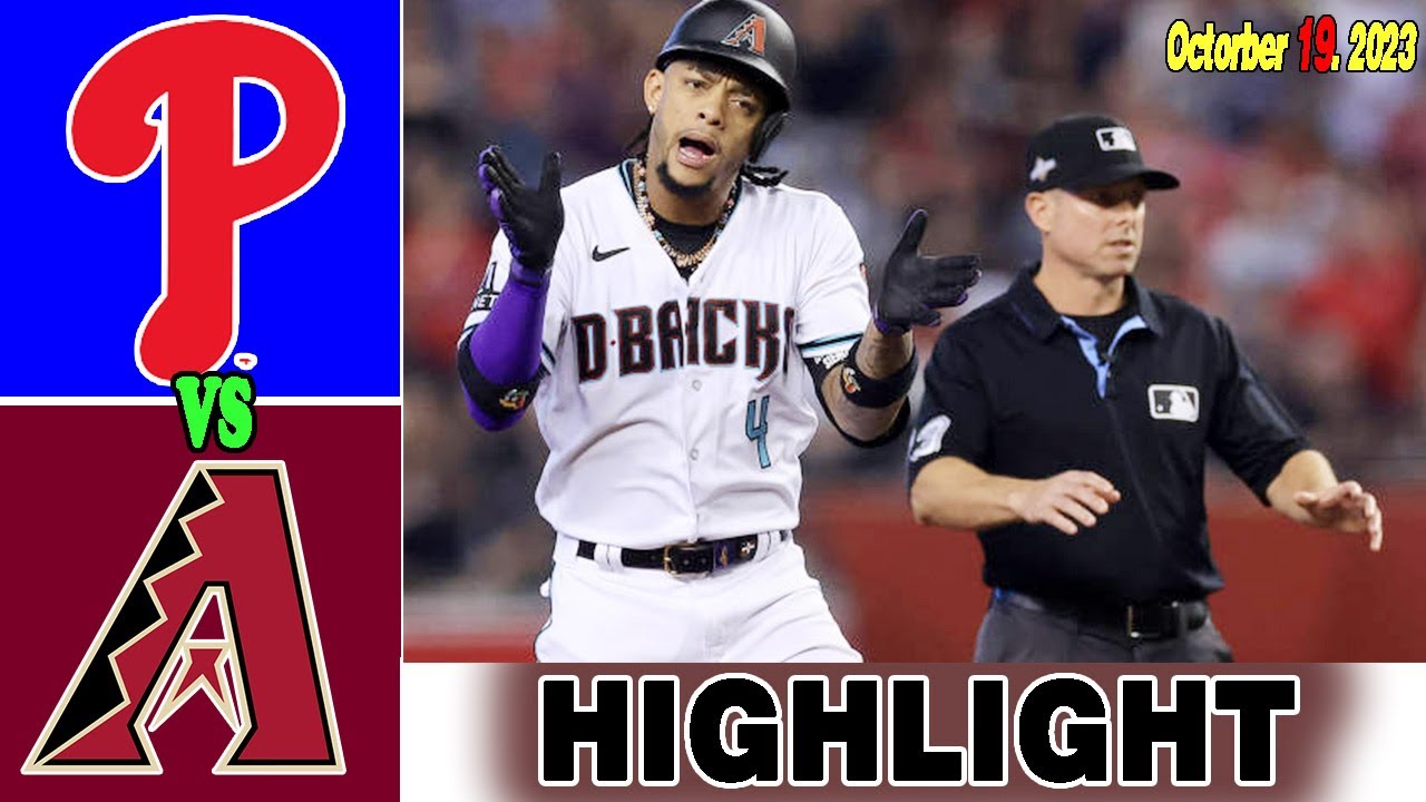 Phillies vs D-Backs October 19, 2023 [NLCS GAME 2] Highlights - MLB ...