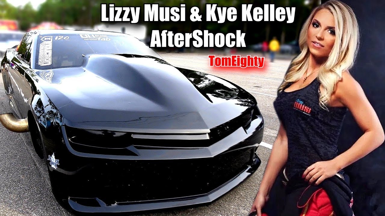 Lizzy Musi and Kye Kelley Drag Racing the Aftershock Camaro - YouTube