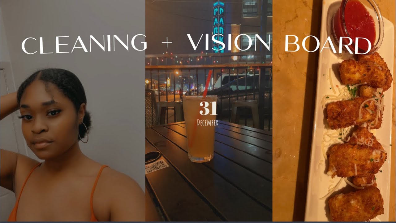 CLEANING + VISION BOARD - YouTube
