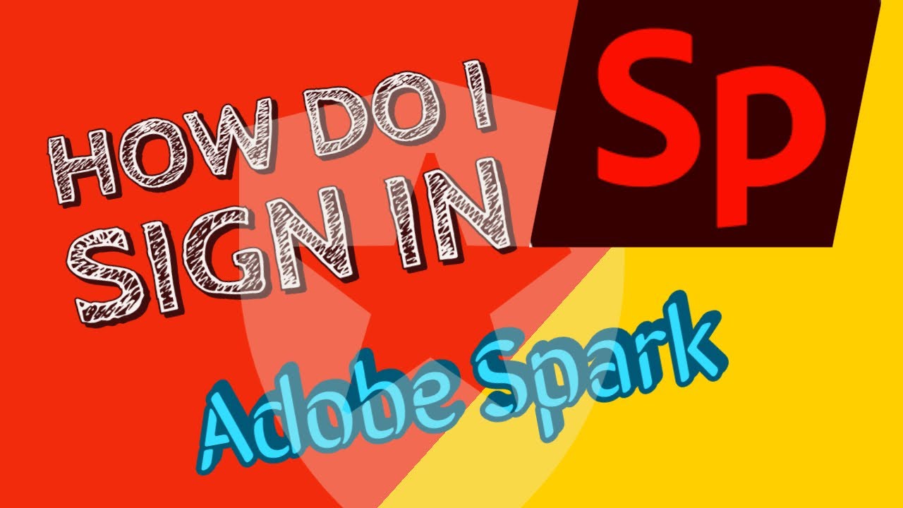 How to Sign In Adobe Spark ID || FIRST STEP LEARNERS - YouTube