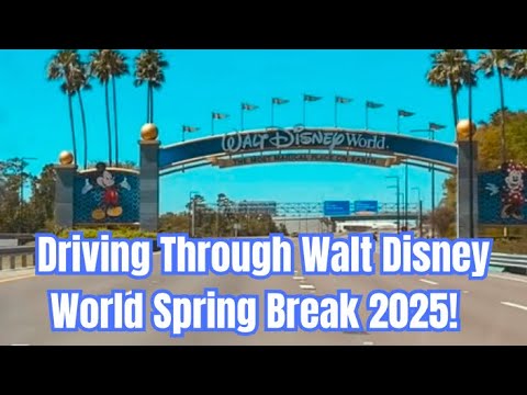 Driving Walt Disney World on a Beautiful Spring Break Day| Walt Disney ...
