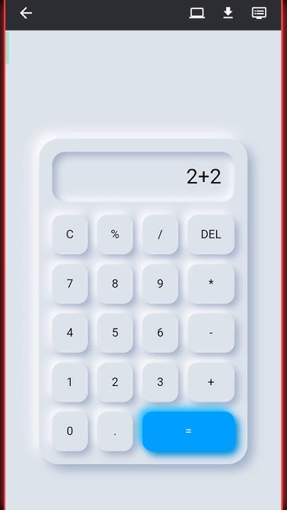 BEST Neomorphism Calculator UI Made With HTML CSS JavaScript - YouTube