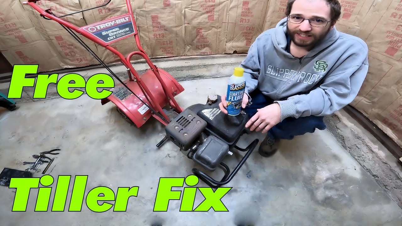 How to fix an old tiller - YouTube