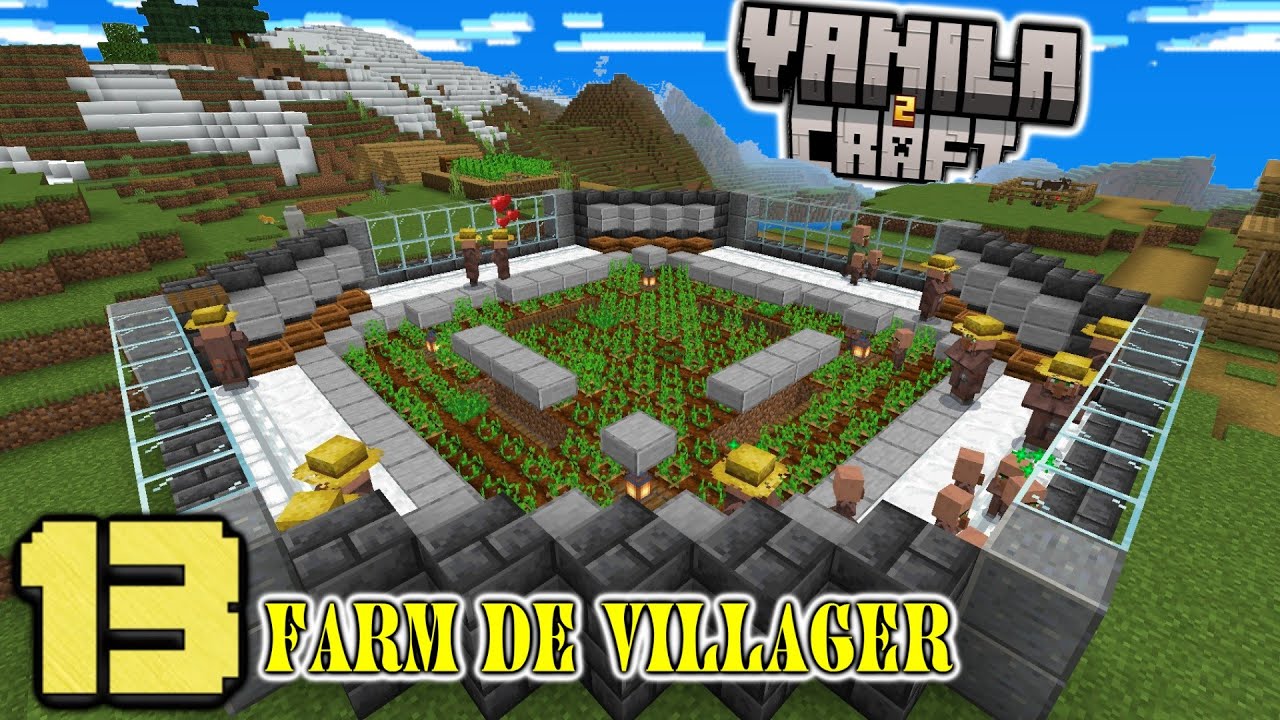 FARM DE VILLAGER FACIL NO MINECRAFT SURVIVAL - VANILACRAFT 2 EP 13 ...