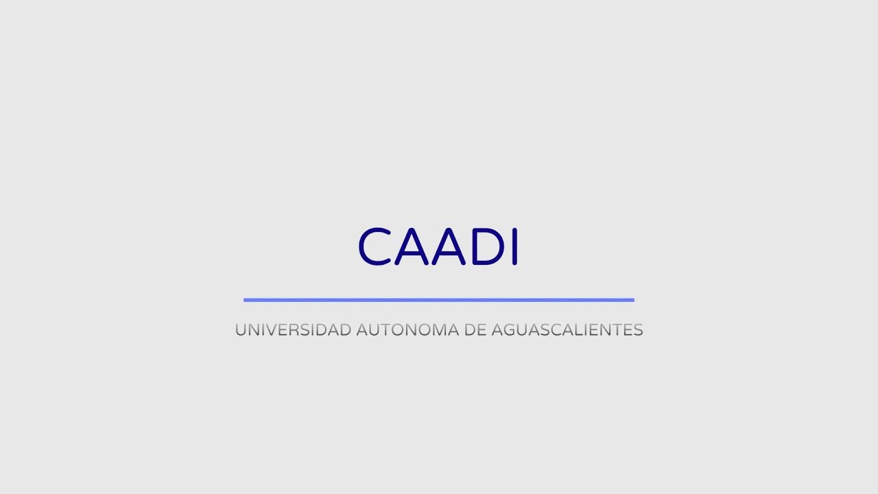 Tutorial Plataforma de CAADI - Inicio de sesión - YouTube