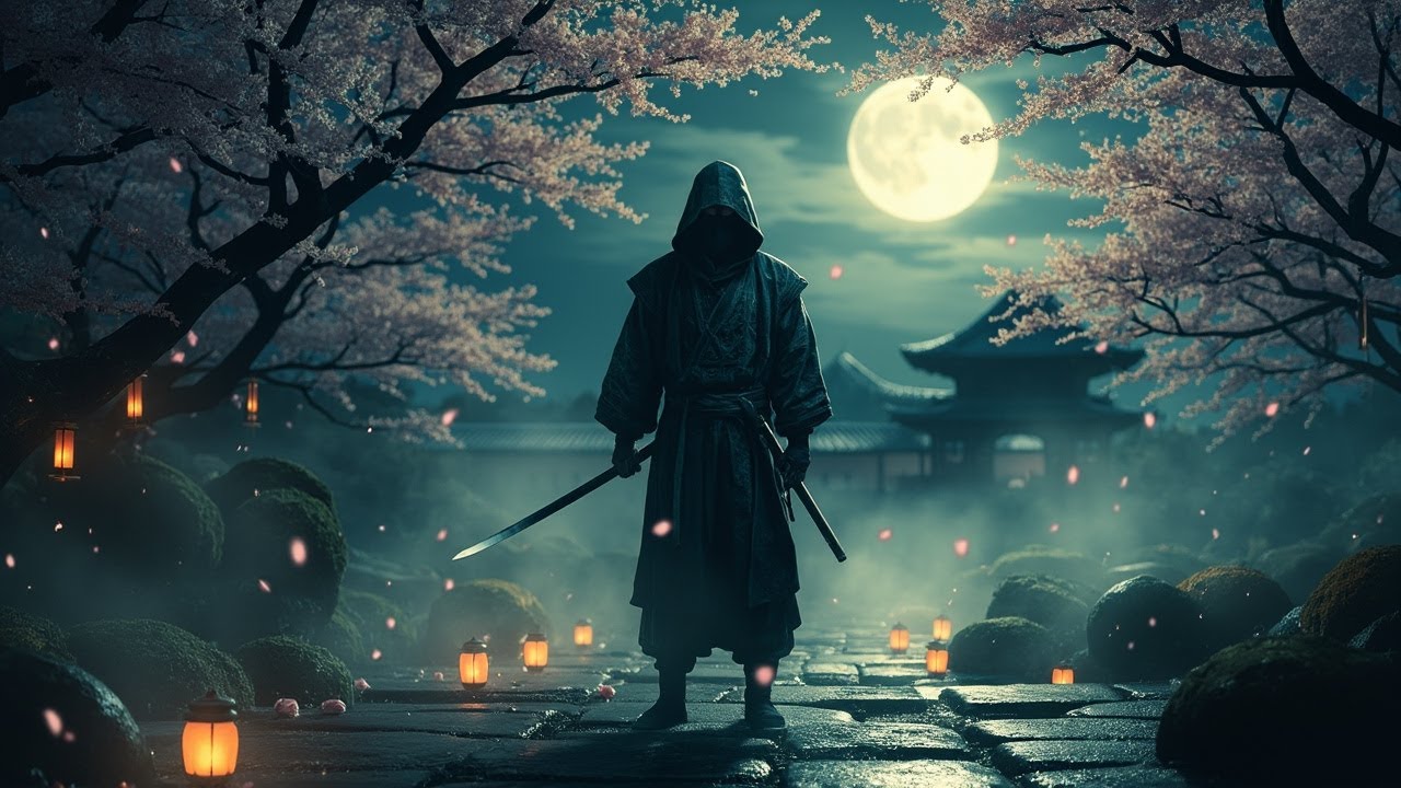 Moonlit Silence | Traditional Japanese Ninja Music for Sleep ...