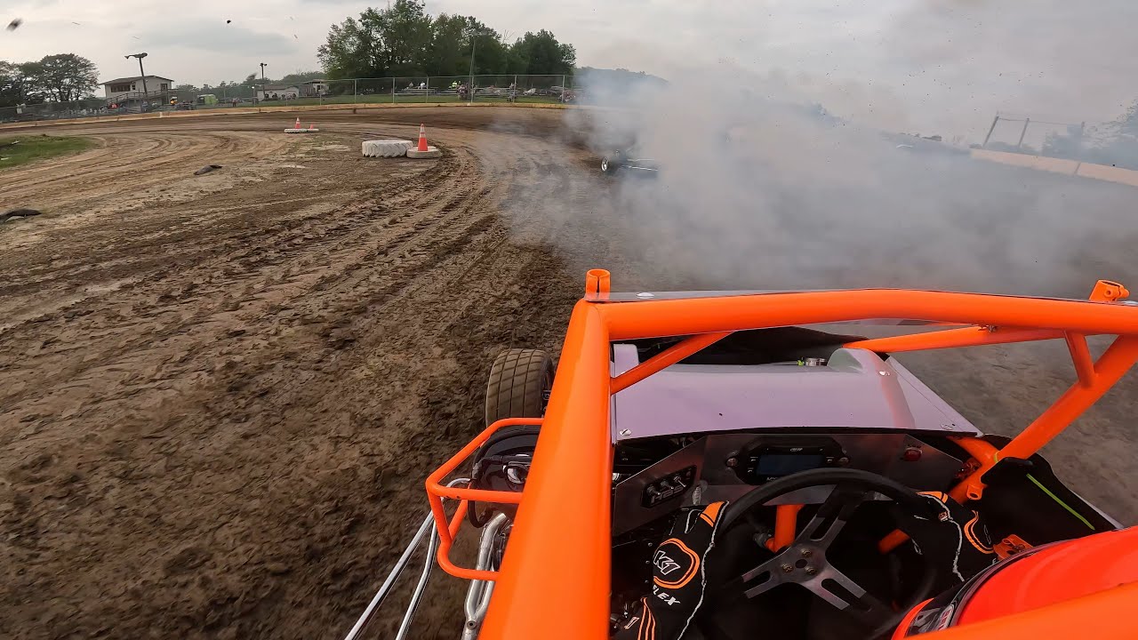 Micro sprint racing - rookie wingless 600 Hamlin speedway 7-1-23 - YouTube