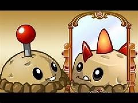 jugando plantas vs zombies pero con el mod del pvz 2 con solo papapun ...