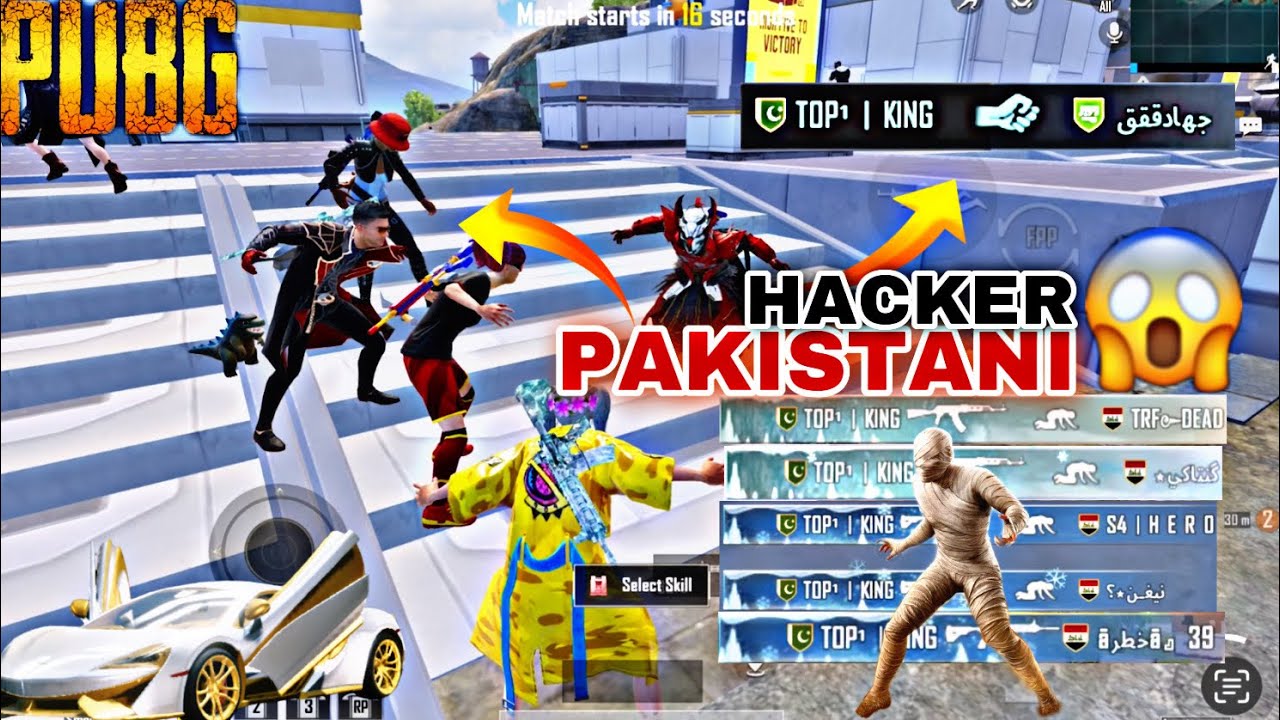 😱1v8 on arabica pro squads🥵Pakistani hacker😱🤬#kinggaming #pubg # ...