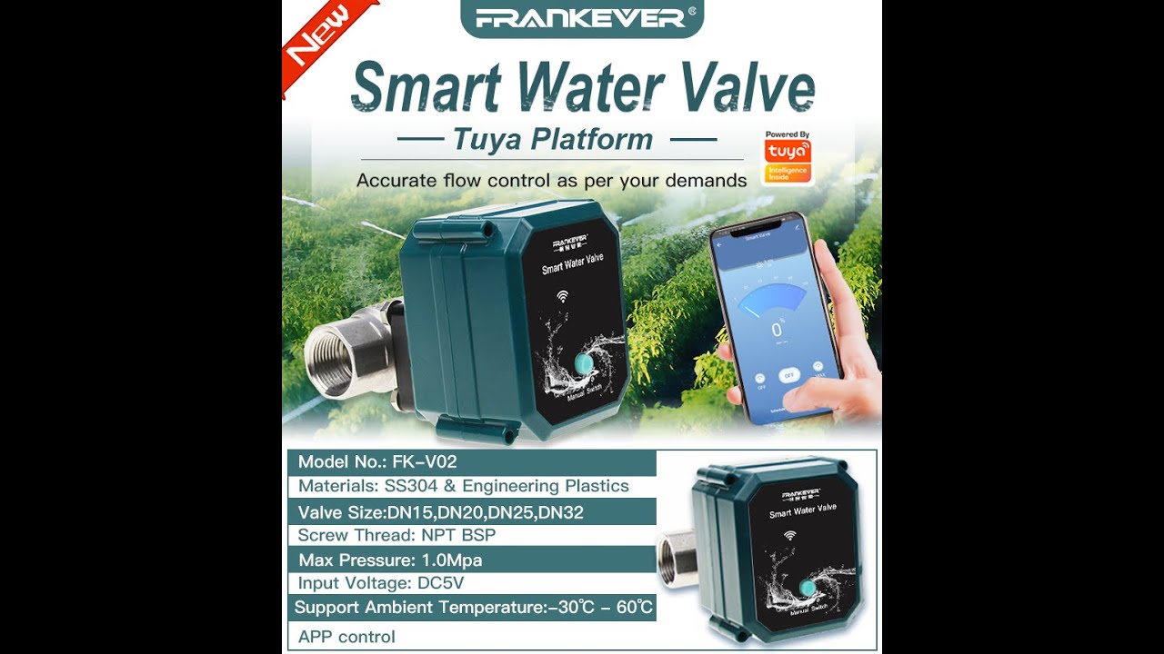 Smart Electric Actuator Automatic Watering Controller Timer Smart Home ...