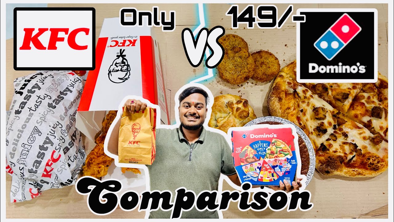 Which is better ?? | KFC vs Domino’s | 149 lunch meal | Comparison ...