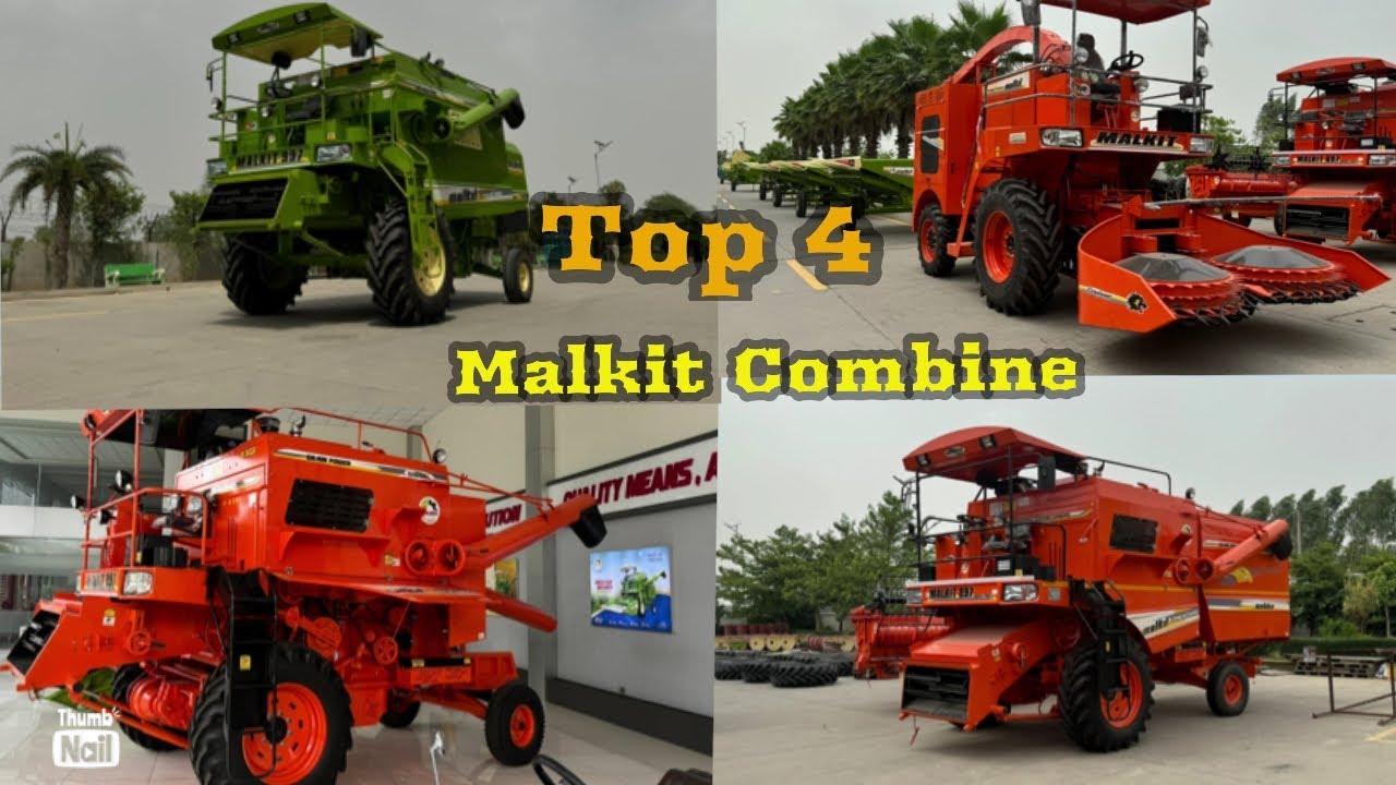 Malkit combine harvester all models || Malkit harvester | - YouTube