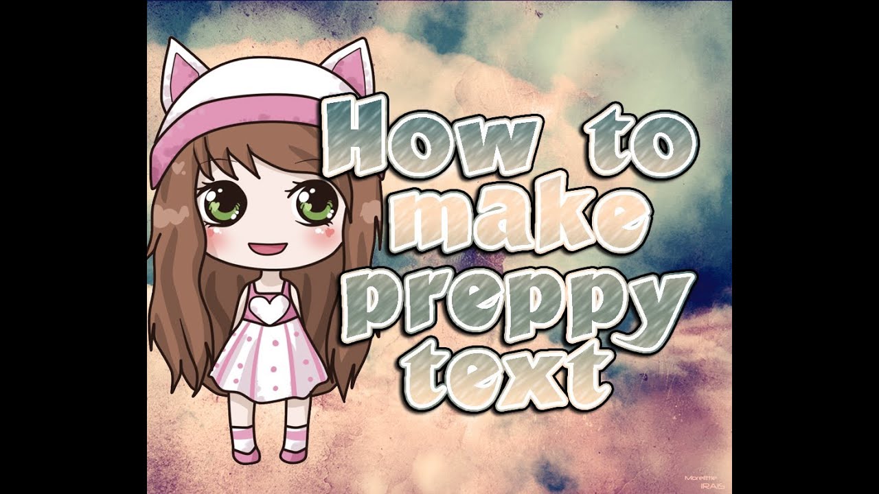How to make preppy text l Photoshop - YouTube
