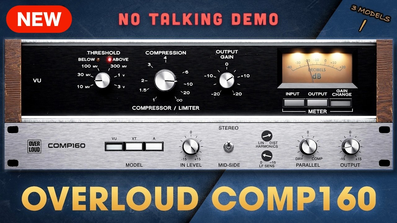 3 Classic dbx-Style Compressors in One Plugin - Overloud Comp 160 No ...