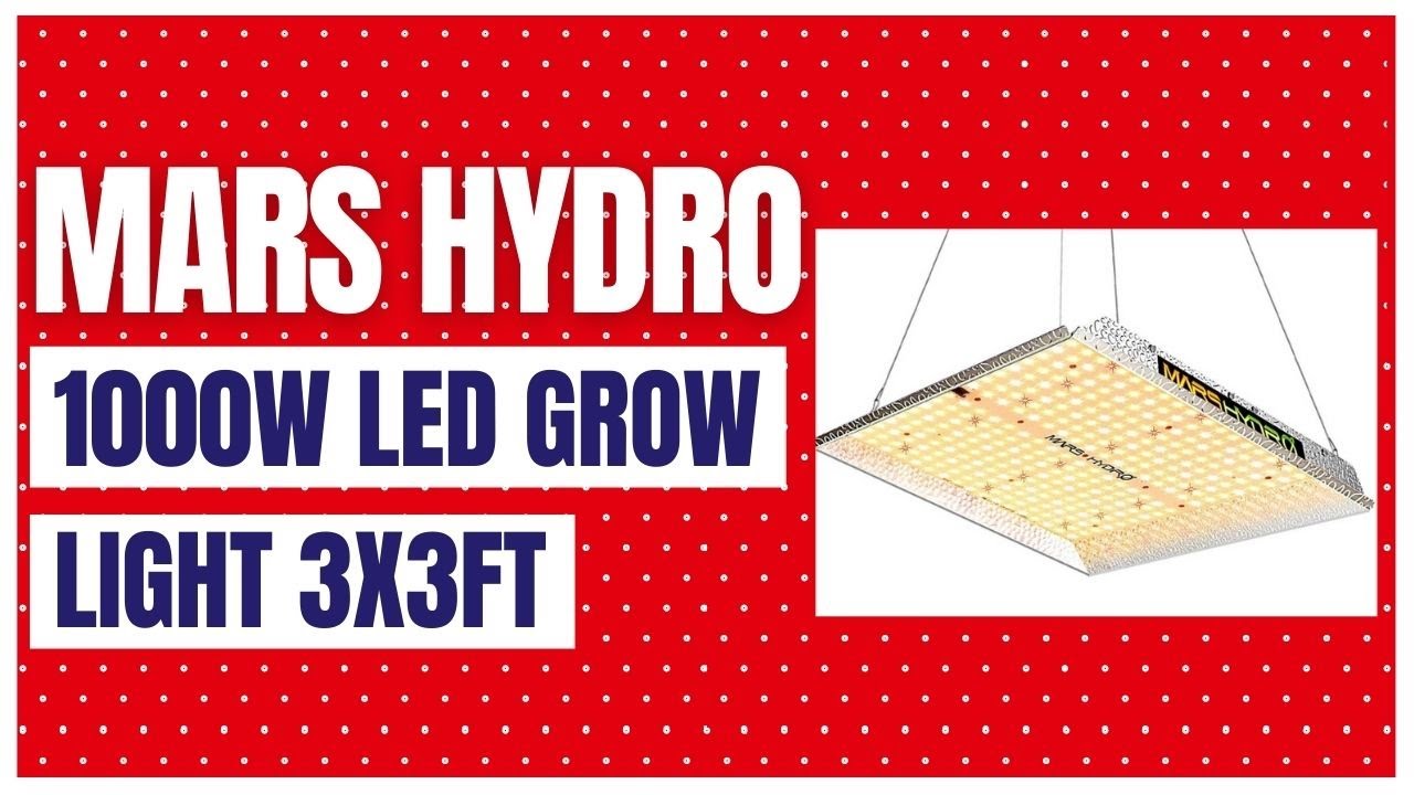 MARS HYDRO TS 1000W Led Grow Light 3x3ft Coverage - YouTube