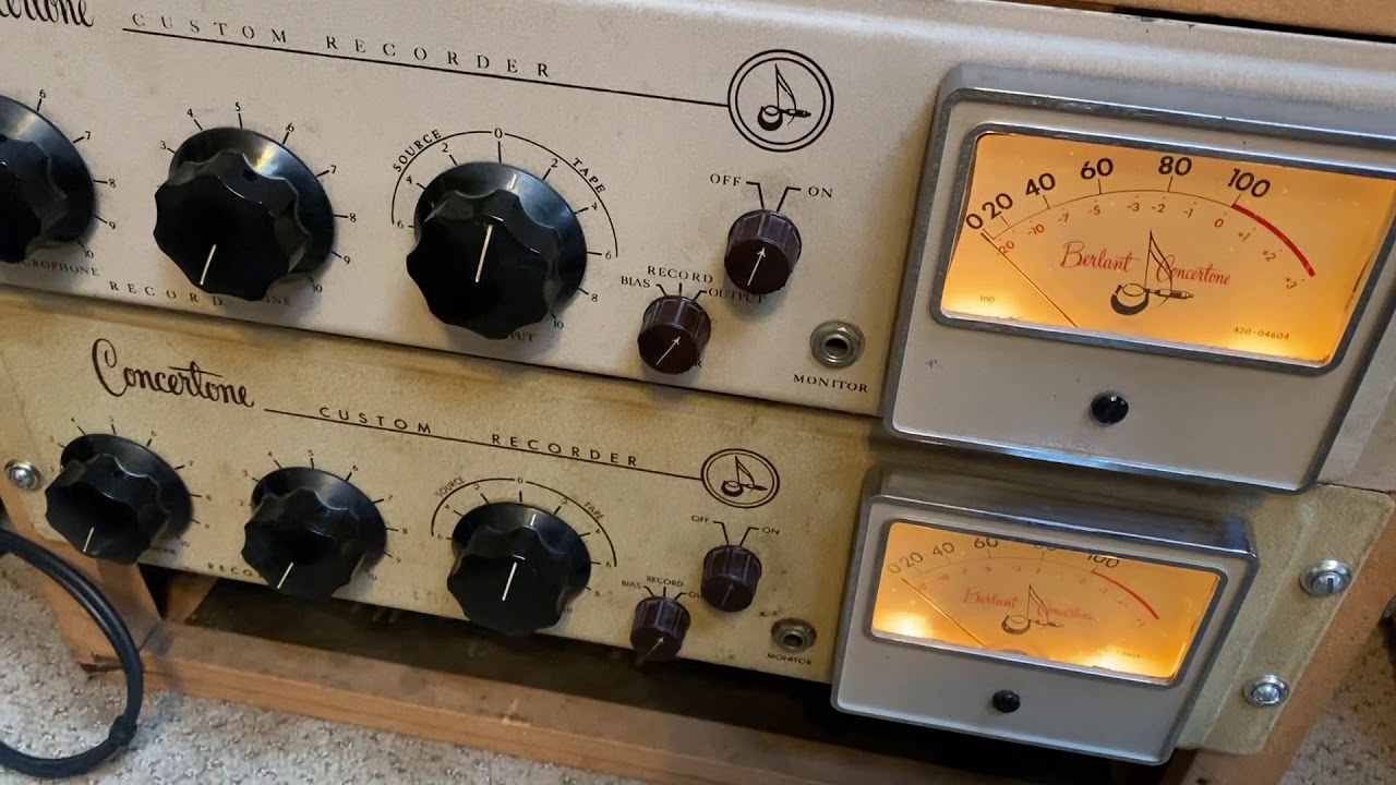 Berlant Concertone Custom stereo reel recorder - YouTube