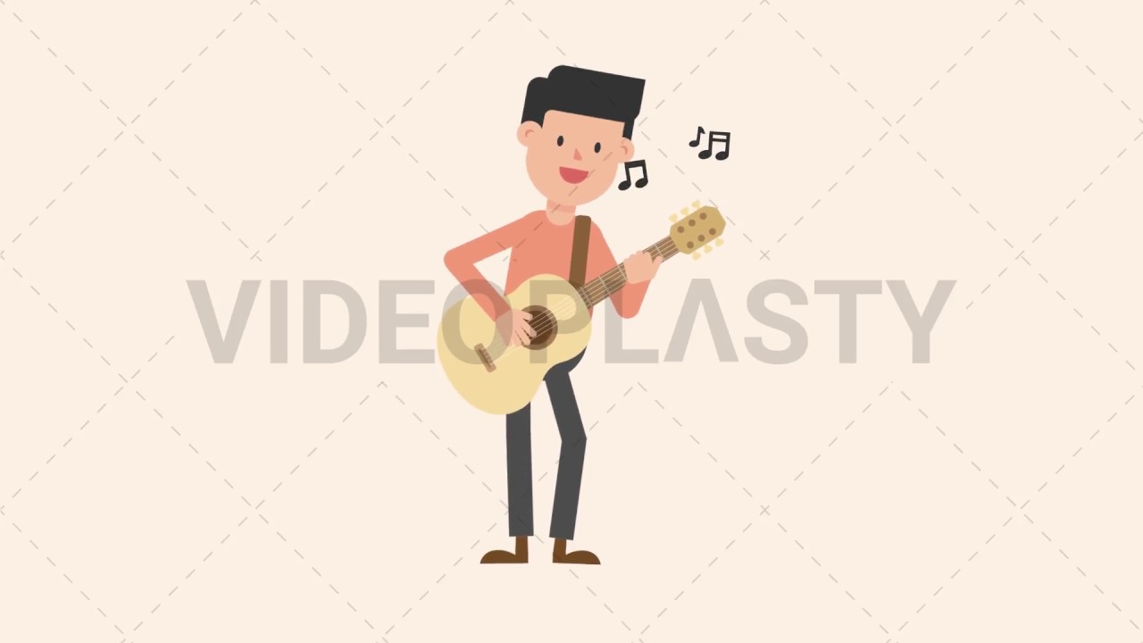 Man Playing Guitar Standing Animation [MOV & GIF] - YouTube