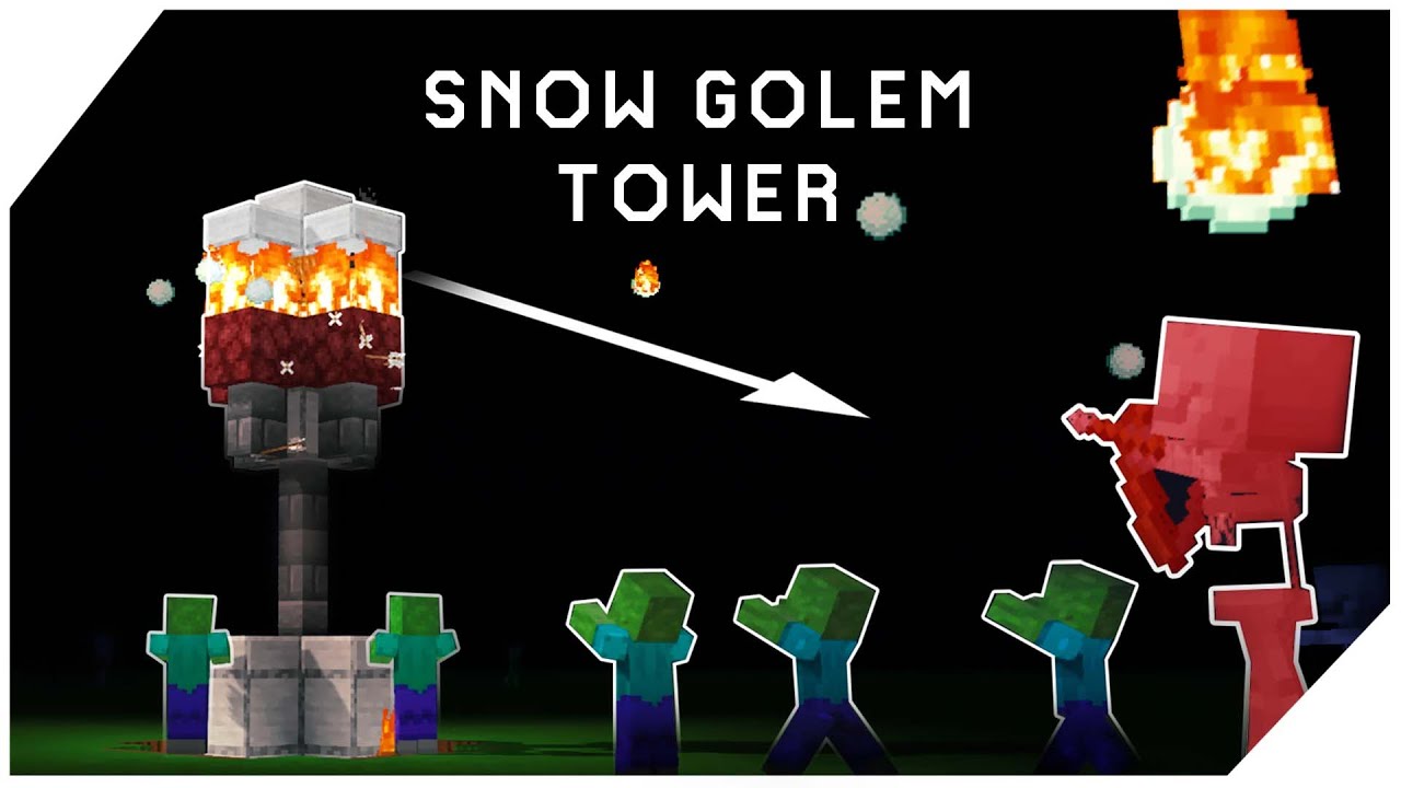 Cara Membuat Snow Golem Tower - Minecraft Tutorial Indonesia - YouTube