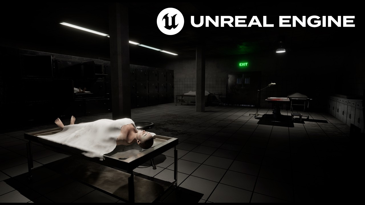Horror Hospital Level Design Mourge leaving Greybox - YouTube