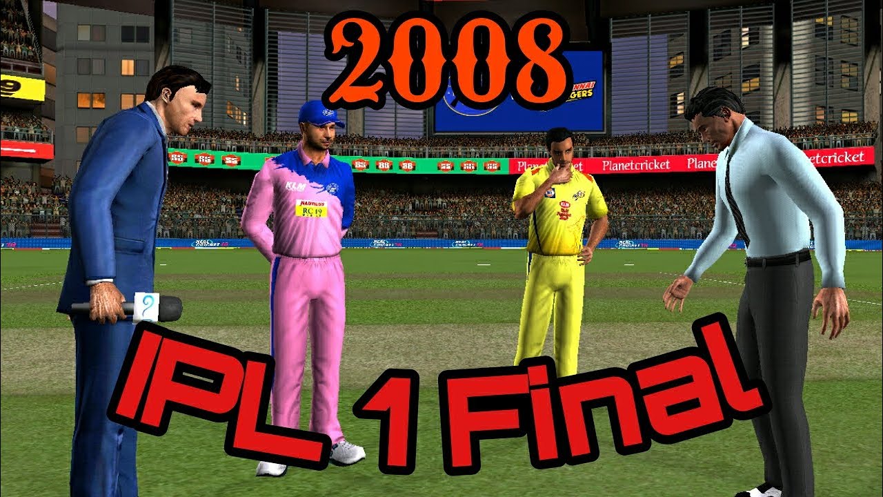 #1 IPL Final 2008 - Chennai Super Kings vs Rajasthan Royals Recreate ...