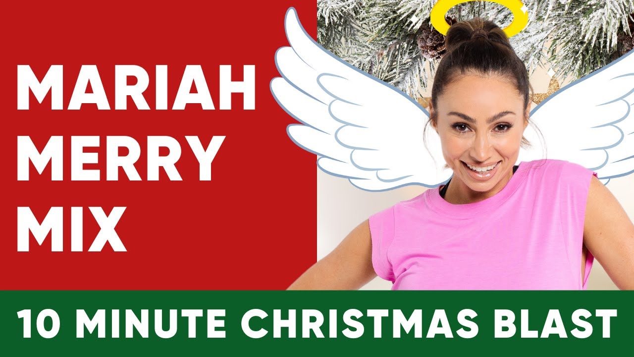 HOLIDAY EDITION! A Merry Mariah Dance Cardio Warm Up! 10 Mins of JOLLY ...