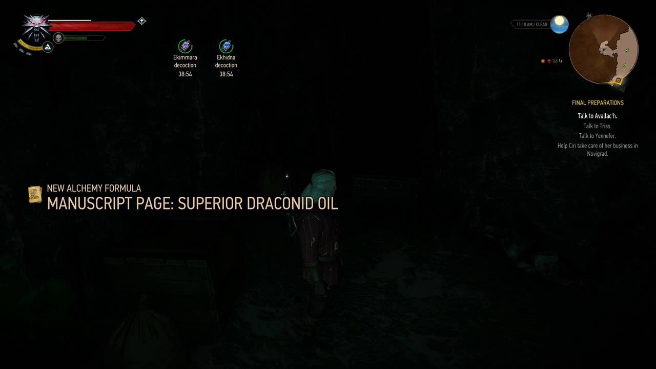 The Witcher 3 - Superior Draconid Oil Location - YouTube