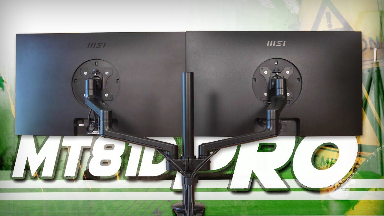 MSI PRO MT81D | Premium Aluminum Dual Monitor Arm (Under $60) - YouTube