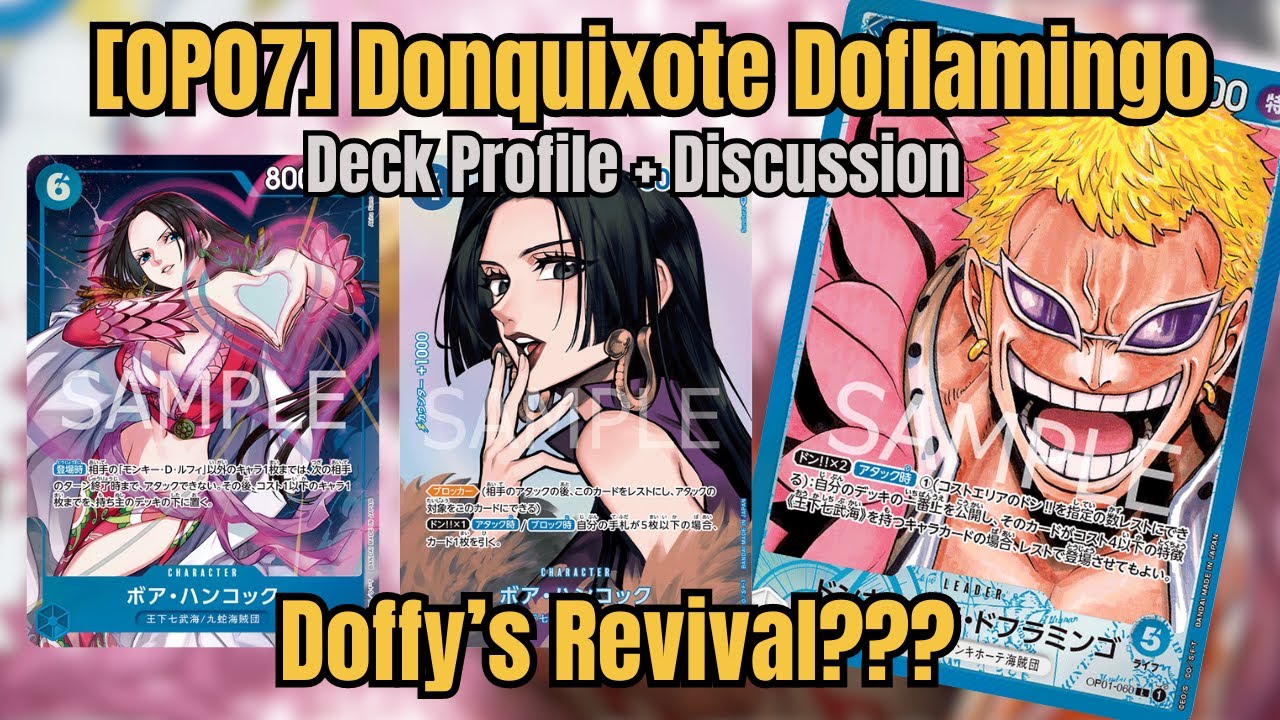 [OP07] Blue Donquixote Doflamingo - Deck Profile + Discussion! [One Piece TCG] - YouTube