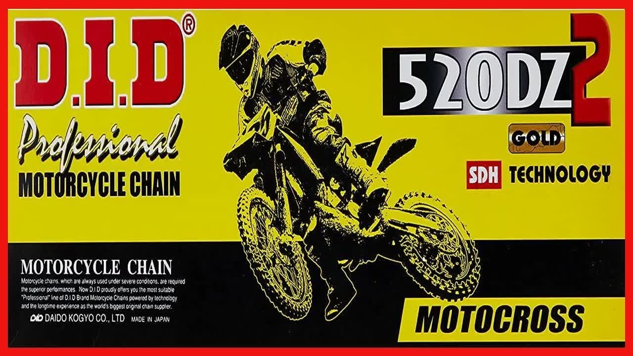 DID (520DZ-120) Gold 120 Link High Performance DZ2 Series Non-O-Ring ...