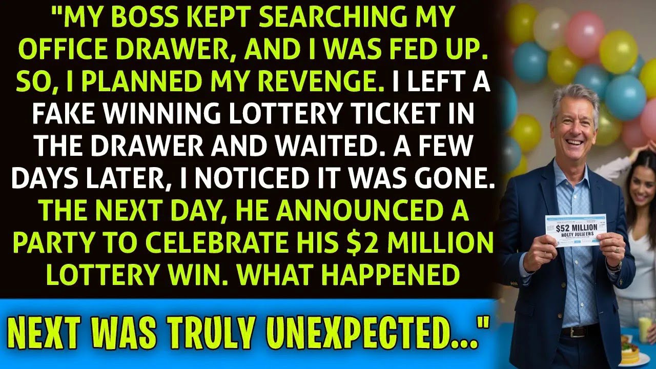 'When My Boss Invaded My Privacy, I Set a Trap—The Fake Lottery Ticket ...