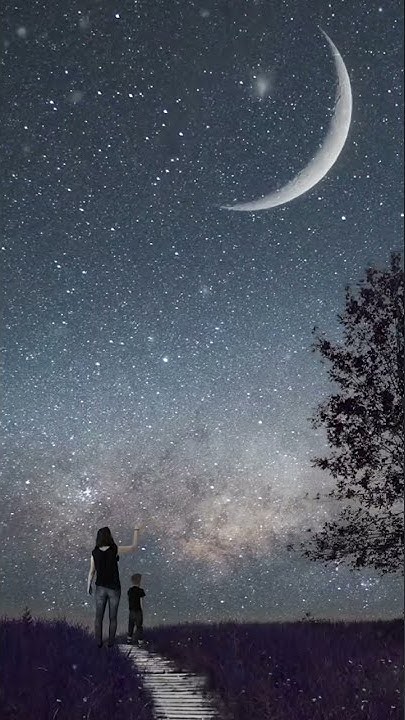 Crescent Moon Path - Animated Collage #visualizer #collageartist #loops #meditative #videoart ...