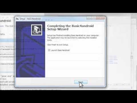 Installing and configuring Basic4android (Android programming) - YouTube