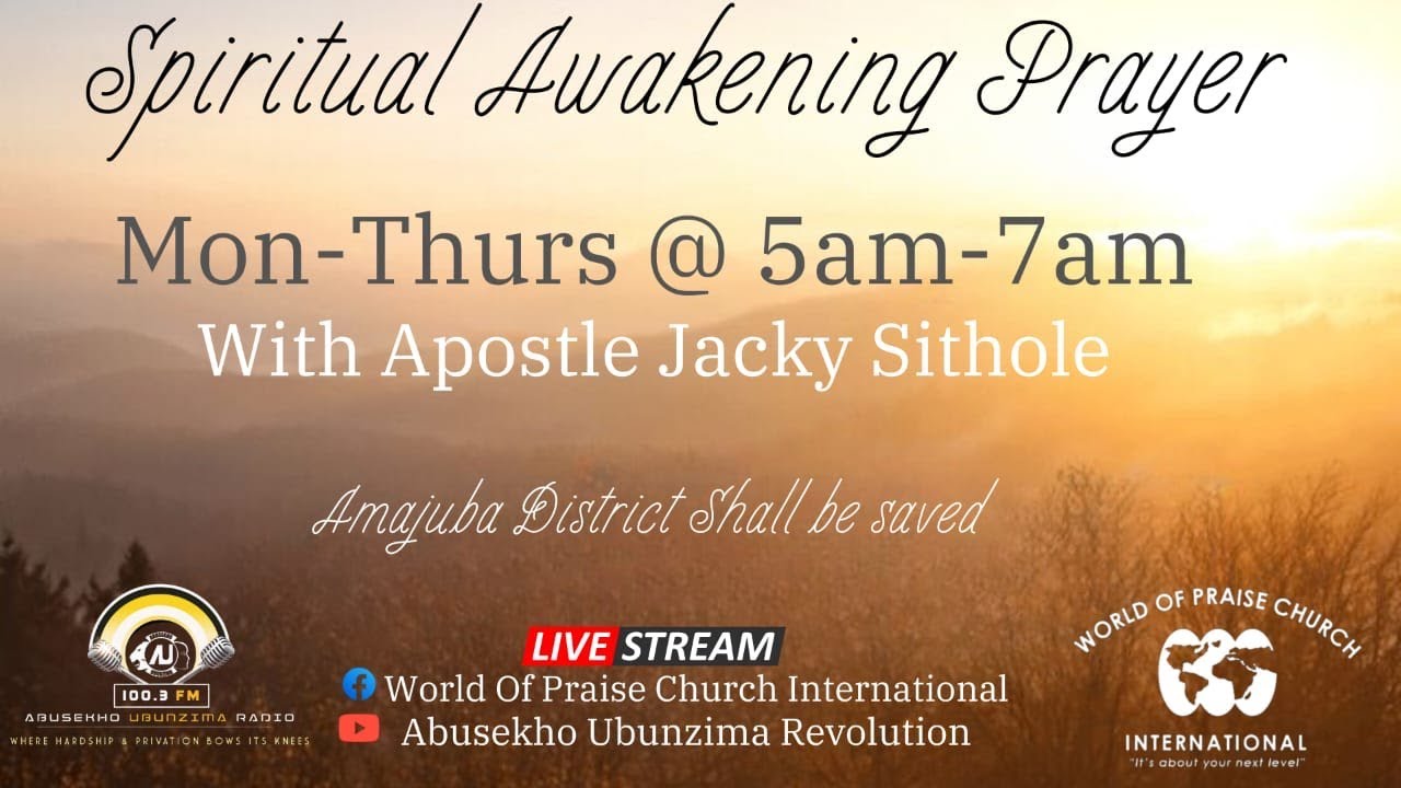 Spiritual Awakening Prayer // Apostle J Sithole // Monday 27 Jan 2025 ...
