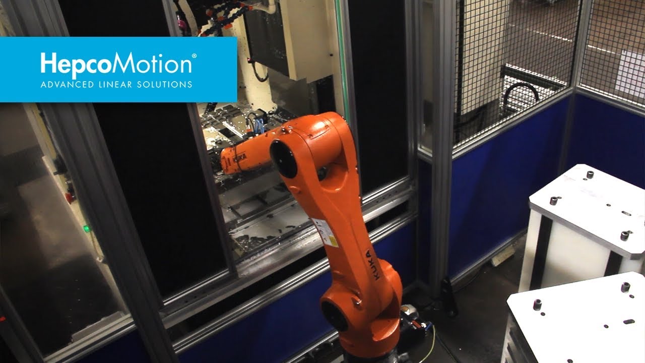 Automating CNC Machines using HepcoMotion and KUKA | HepcoMotion Case ...