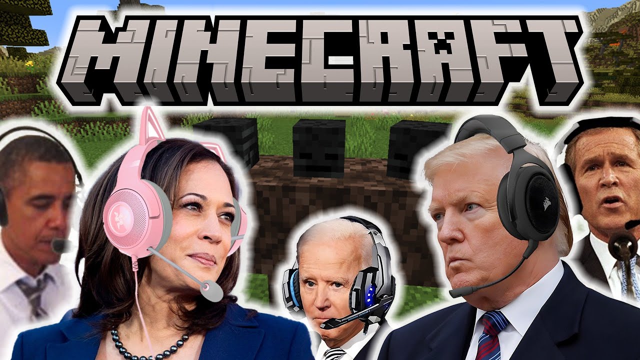 US Presidents Play Minecraft 5 - YouTube