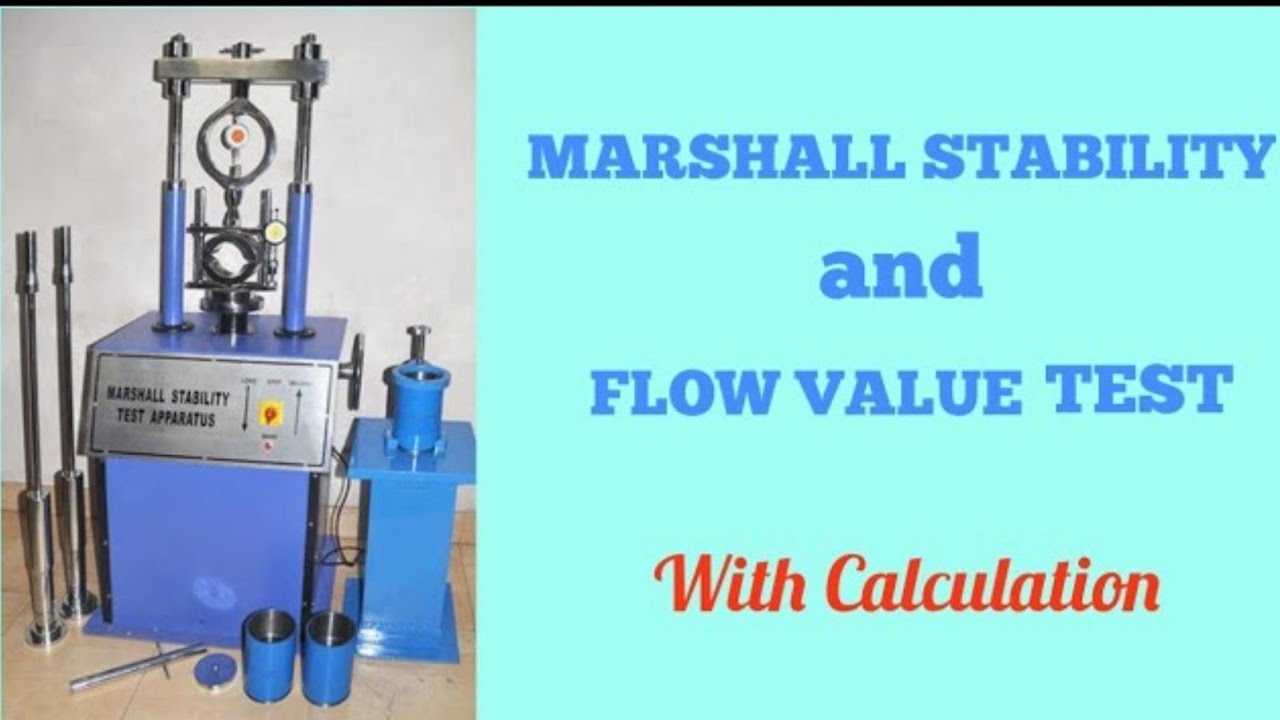 Marshall Stability and Flow Value Test|DBM mix design with Calculation ...