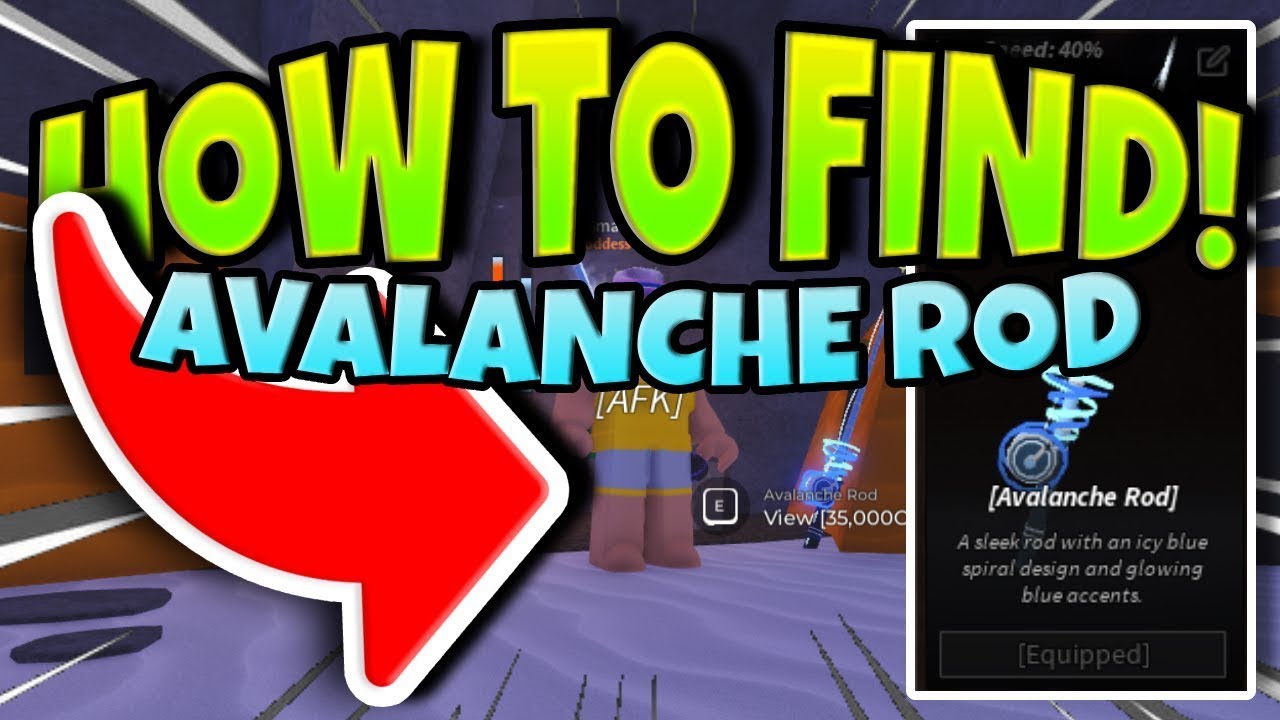 playing fisch buying new avalanche rod easy to get only need 35k coins ...