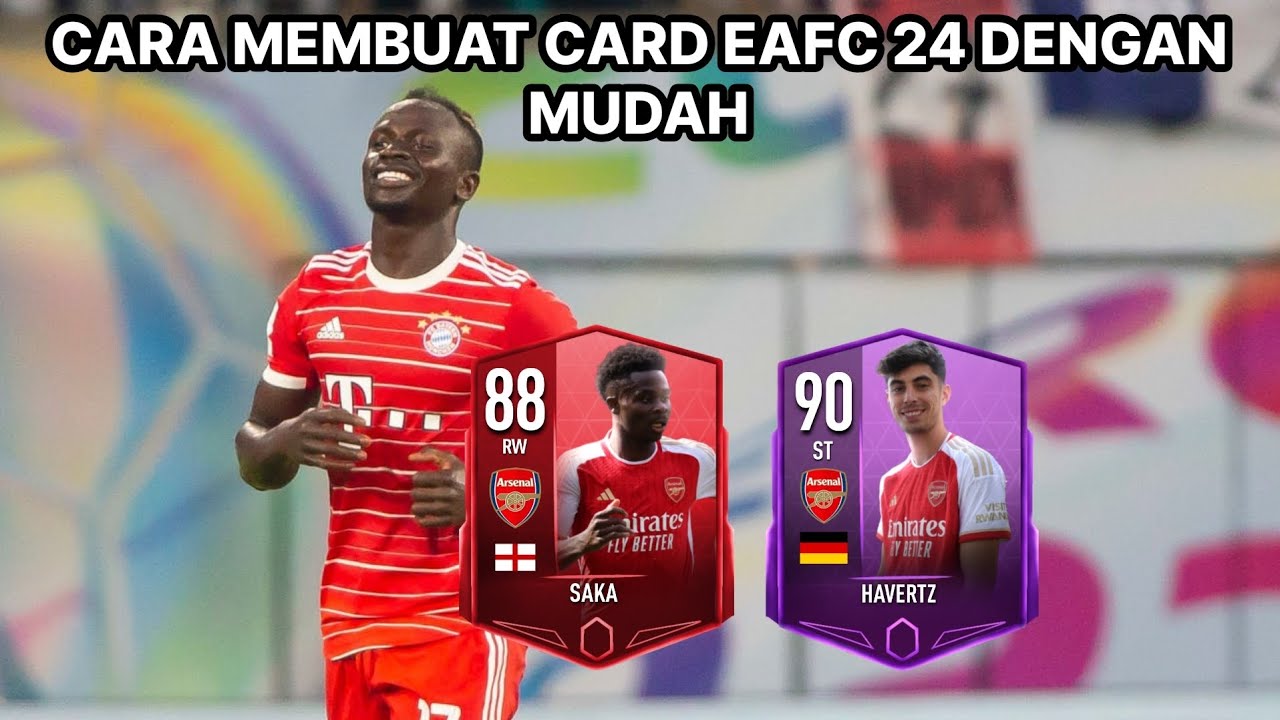 CARA MEMBUAT CARD EAFC24 DENGAN MUDAH - YouTube