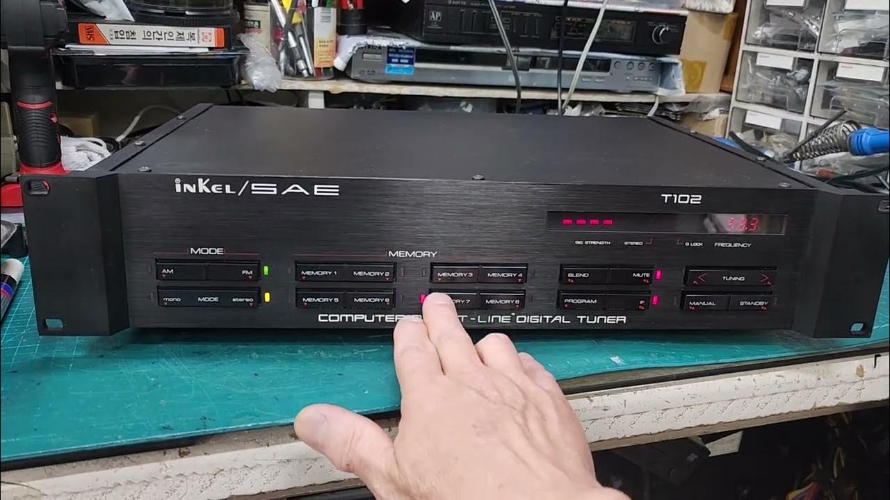 출고전테스트 인켈SAE 튜너 T102입니다 - YouTube