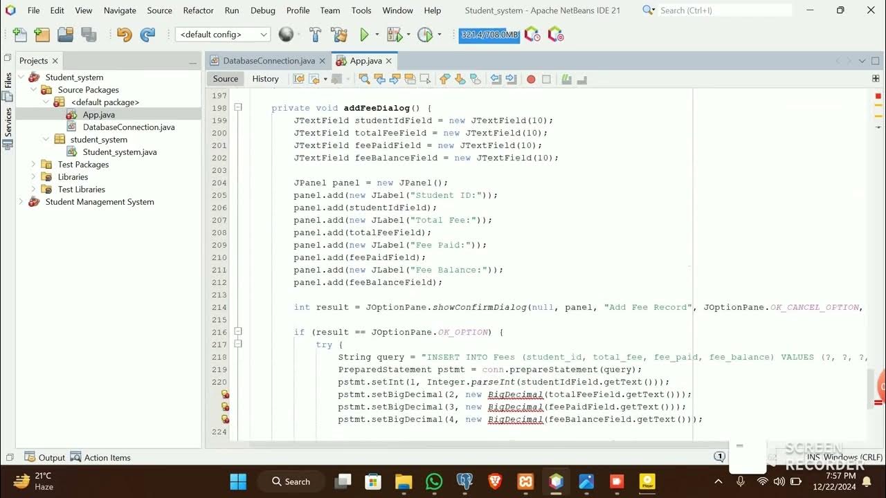 Student Management System. Data_Sculptors. Postgres SQL, Net Beans, Jswing - YouTube