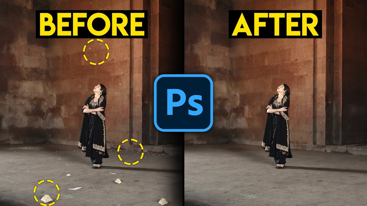 How to REMOVE TRASH from your photos | Photoshop Tutorial - YouTube
