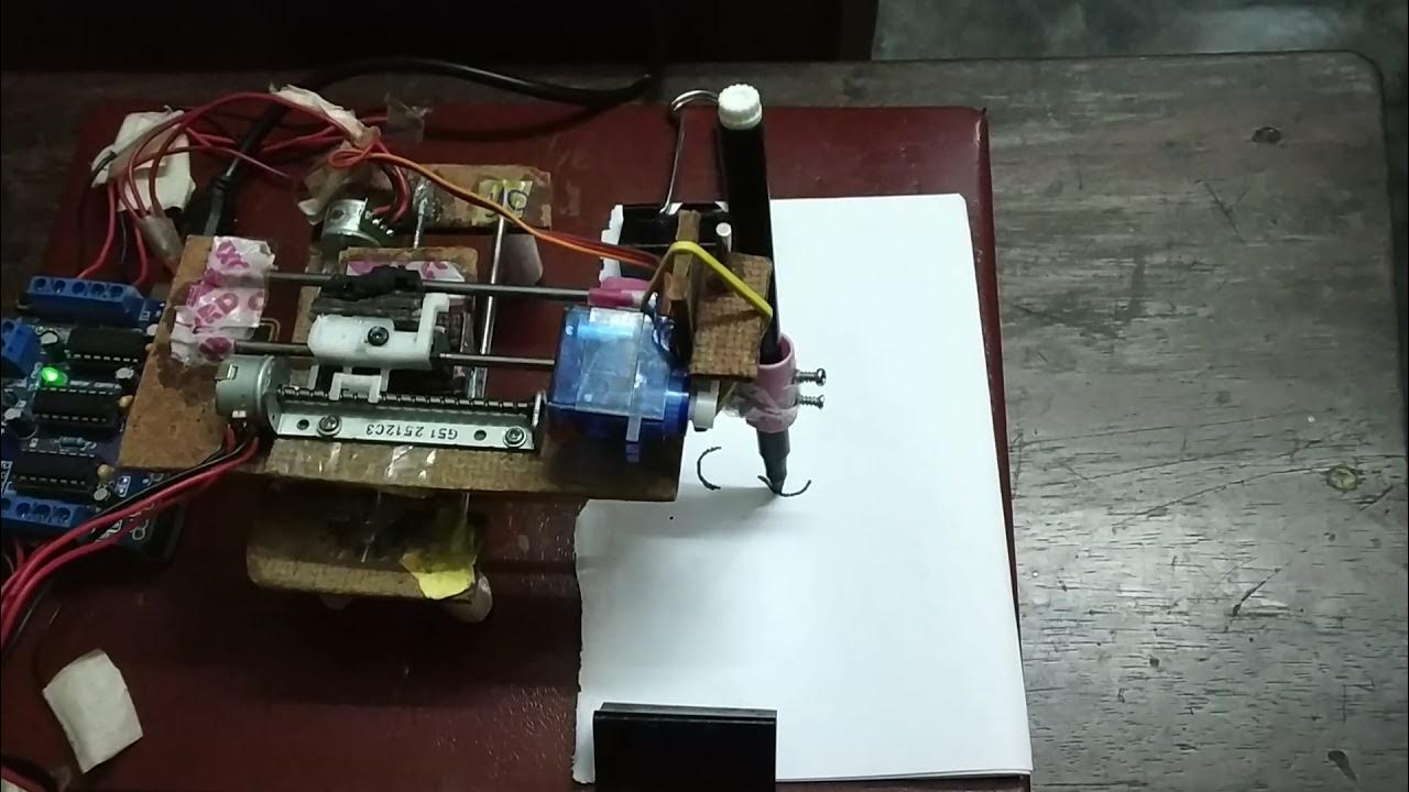 Mini CNC Machine using Arduino Output - YouTube