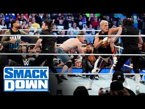 Knight, Cena, Rhodes & Uso brawl with Bloodline & Judgment Day!: SmackDown highlights, Oct. 6, 2023