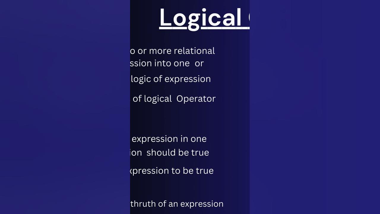 Logical Operators Coding Logicaloperators Cplus Youtube