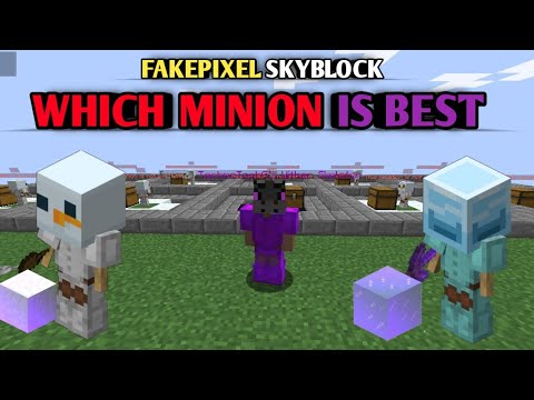 Which is The Best Minion in Snow 🆚 Ice minion || best crack hypixel ...
