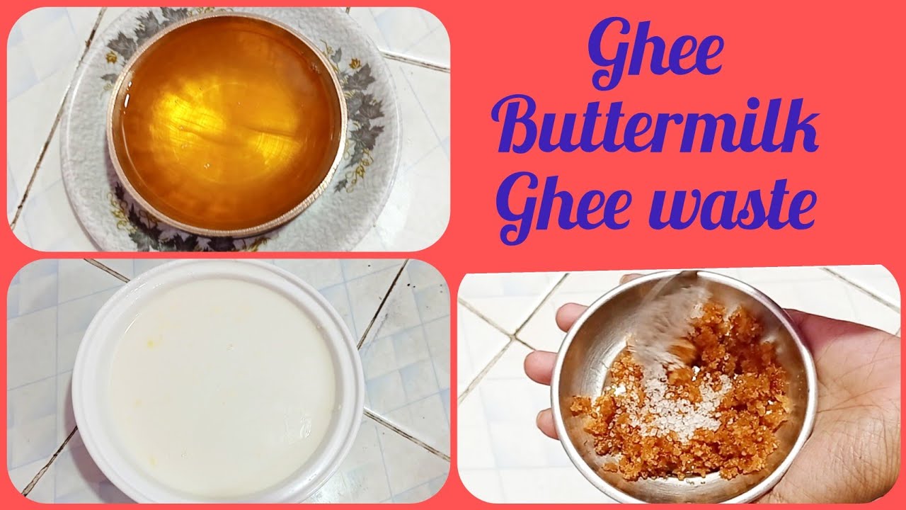 homemade ghee and buttermilk || saatvik recipes || Radha-Rani special ...