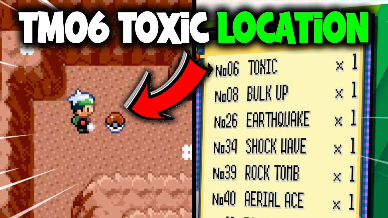 HOW TO GET TM06 TOXIC ON POKEMON EMERALD - YouTube