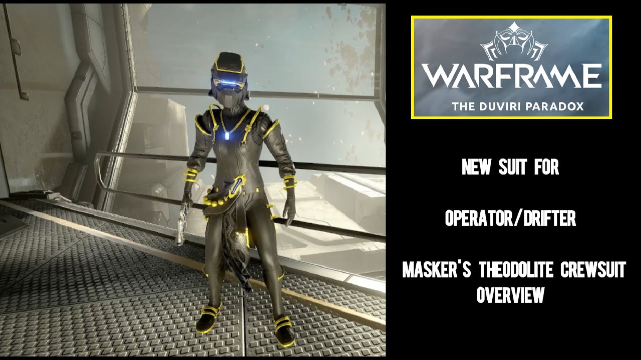 Warframe - New Masker's Theodolite Drifter Suit! - YouTube