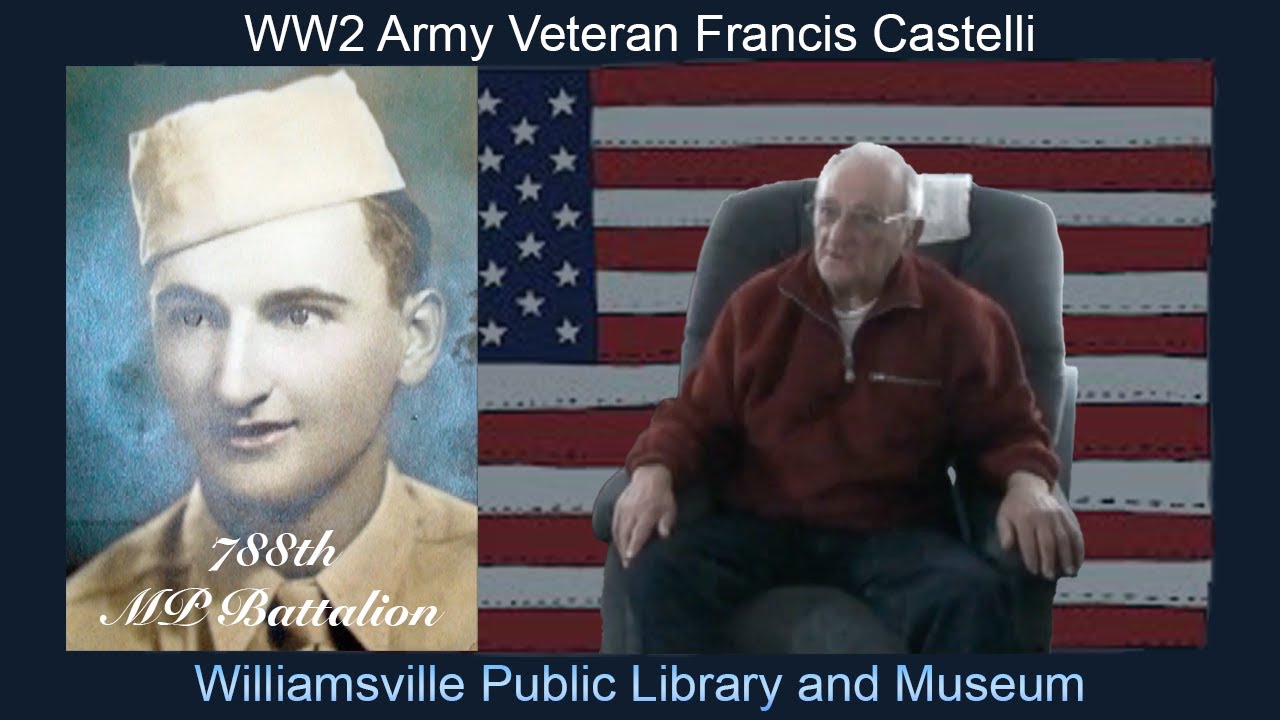WWII Army Veteran Francis Castelli Interview - YouTube