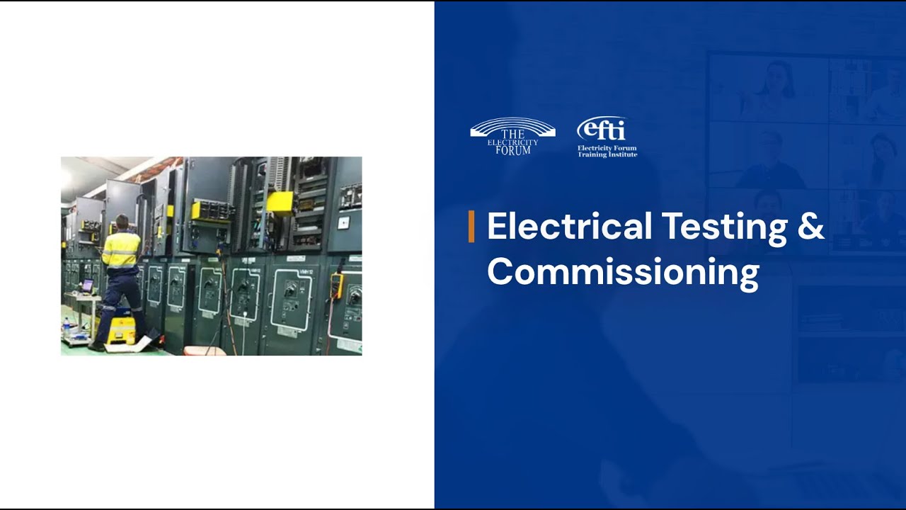 Electrical Testing & Commissioning Training – System Startup ...